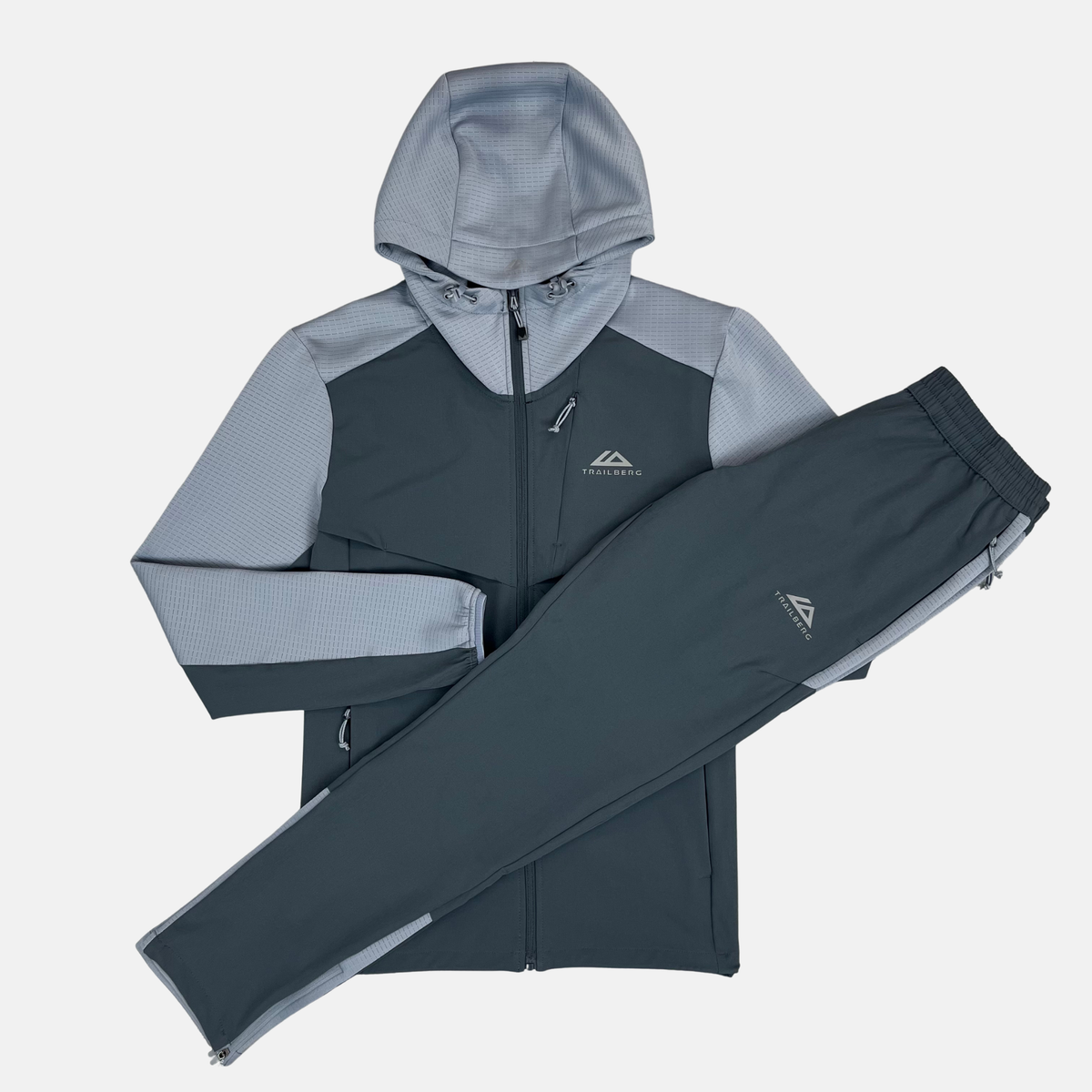 Trailberg Rapid Dash 2.0 Tracksuit - Grey/Cloud Haze – DripUnion