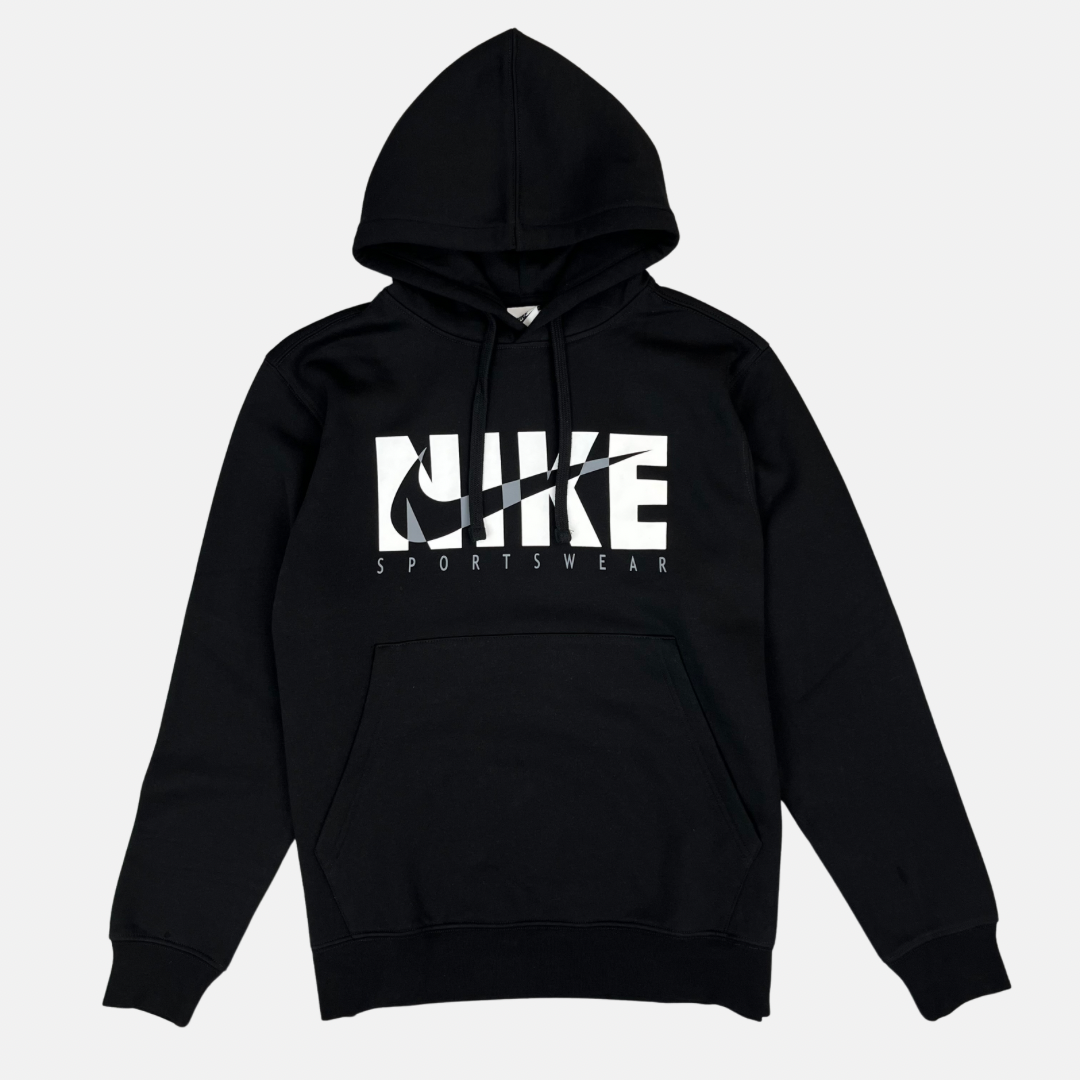 Nike Logo Sportswear Pullover Hoodie - Black – DripUnion